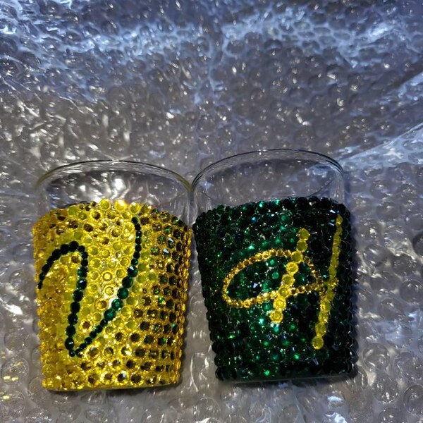 Bling Shot Glass, Branded Shot Glass, Personalized Shot Glass, Sports ...