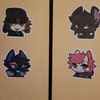 Vinyl Stickers Meowskulls, Camille, Highwire, and Kimiko 2.5/63.5mm - Etsy