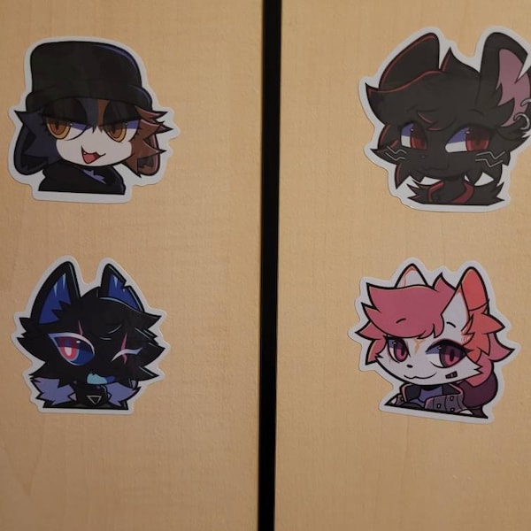 Vinyl Stickers | Meowskulls, Camille, Highwire, and Kimiko | 2.5"/63 ...