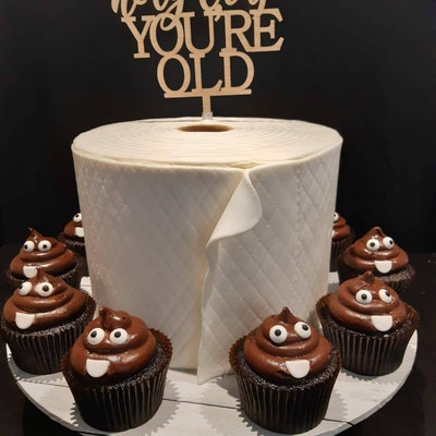 Holy Crap You're Old Cake Topper Funny Birthday Cake Topper - Etsy