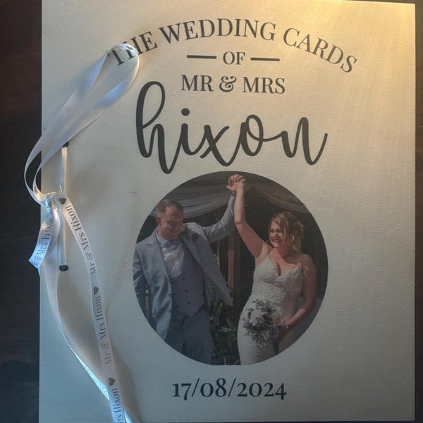 Wedding Card Book | Wedding Card Keepsake Personalised Wedding Guest ...