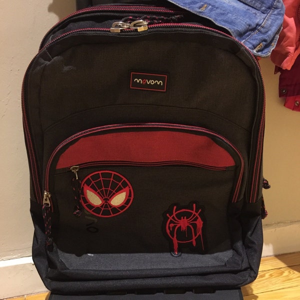 Miles Morales Chest Spider-man Embroidered Patch, Graffiti Emblem (iron ...