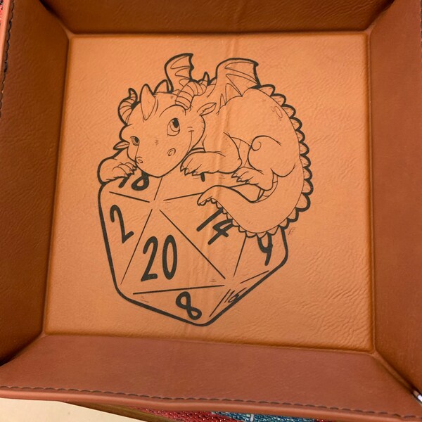 D20 Turtle Dice Tray Foldable Leather Tortoise Tray for Tabletop RPG ...