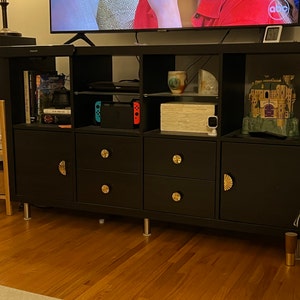 Cylinder Pullscircular Knobsround Drawer Pullsbrass Circle - Etsy