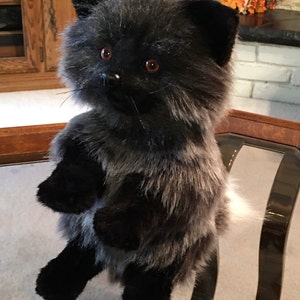 Black Goat, Teddy Goat, Goat Art Doll, Plush Goat, Stuffed Animals ...