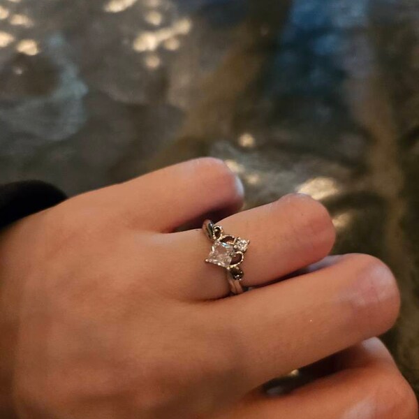 Silver Fish Thin Band Ring, Swimming Fish Band Ring, Fish Ring, Sea ...