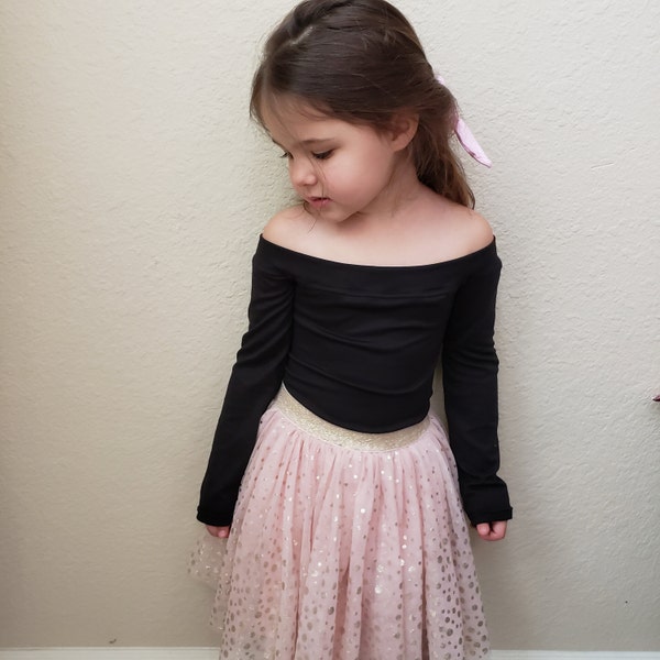 Long Sleeve off the Shoulder Top / Girls Trendy Top - Etsy