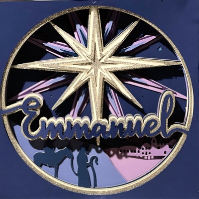 3D NATIVITY Shadow Box 3D EMMANUEL Svg for Cricut for Silhouette - Etsy