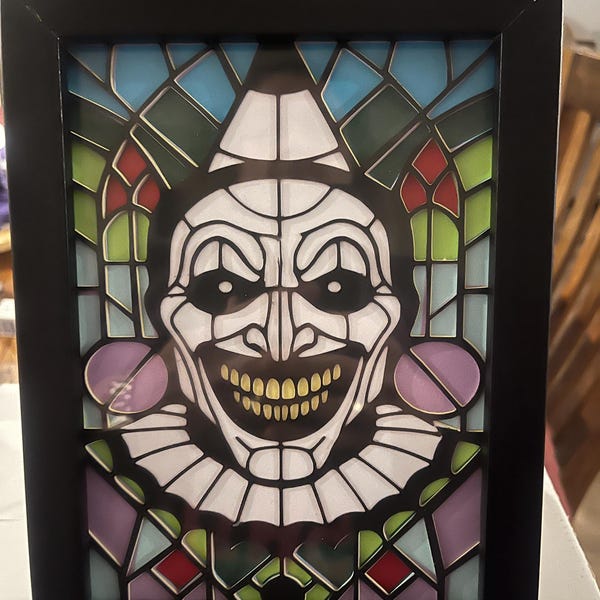 Art the Clown – Stained Glass Layered SVG Design for Cutting Machines ...