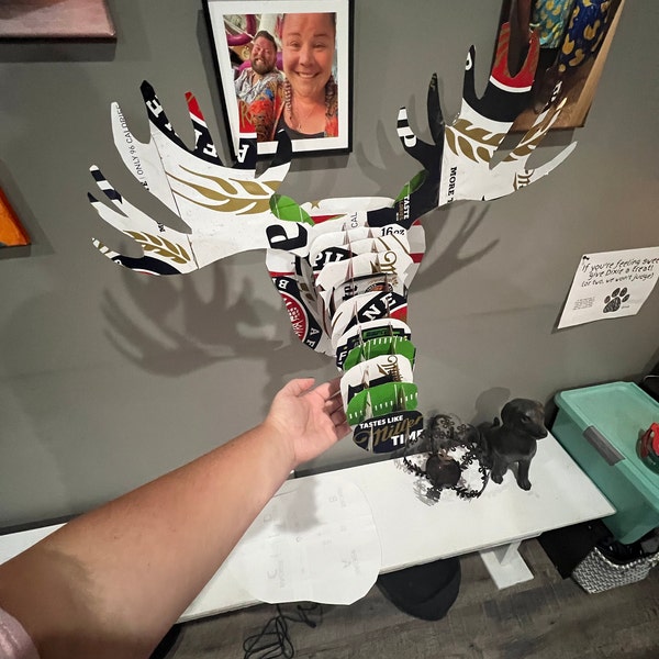 Cardboard Moose Head DIY Template - Etsy