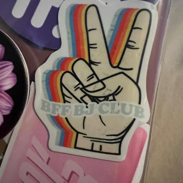 BFF Peace Sign Sticker Zodiac Academy Seth Capella & Caleb Altair ...