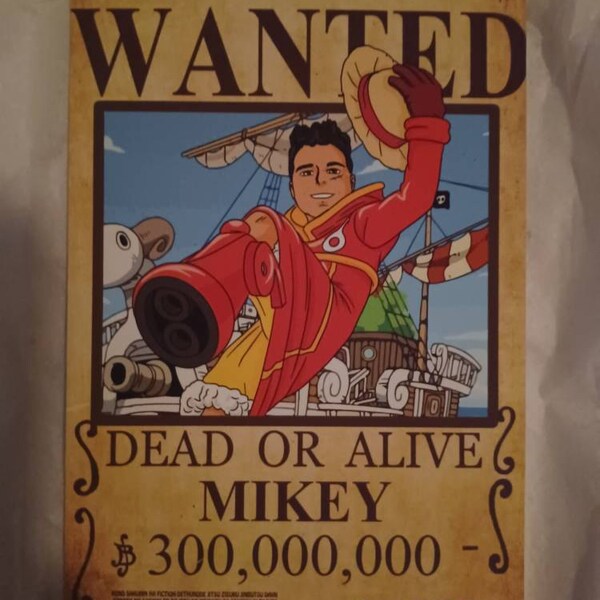 Anime Wanted Poster Card , Fully Custom Wanted Card, Wedding Gift ...