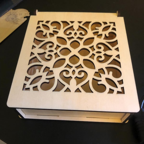Decorative Gift Box 12 Different Patterns Laser Cutting Files, Jewelry ...