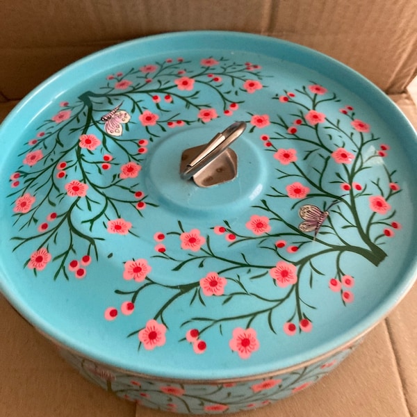 Hand Painted Masala Dabba Spice Tin, Spice Dabba, Beautiful Masala Box ...