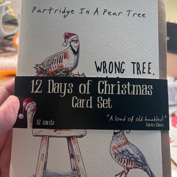 Twelve Days of Christmas Card Set - Holiday Cards Pack - Christmas ...