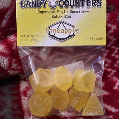 Pineapple Candy Dice, Kohakutou Gummies, Dungeons and Dragons, Roll for ...