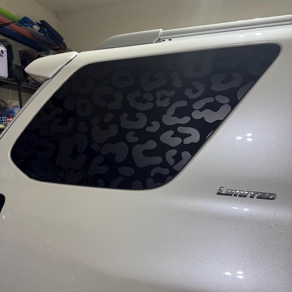Leopard Cheetah Print Rear Window Decals Fit 2010-2024 Toyota 4runner ...