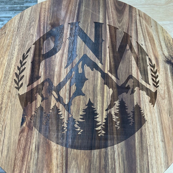 PNW SVG Mountain Quote Cut File for Cricut, Pine Trees, Mountain Saying ...