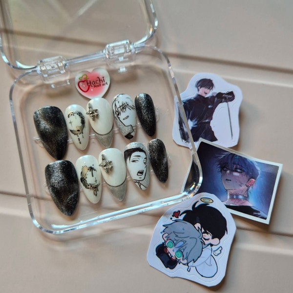 Alien Stage Press on Nails | Ivantill | Handmade Nails | Gel Nails - Etsy