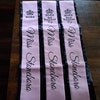Custom Embroidered Pageant Sash With Cursive Font - Etsy