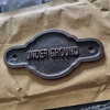 LIBRARY Cast Iron Rustic Industrial Style Heavy Plaque Sign Home ...