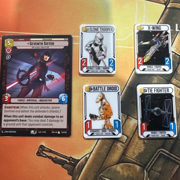 Star Wars Unlimited TCG | CCG | Compatible Premium Half Sized Acrylic X ...