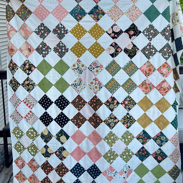 Nighttime Sky Quilt Pattern, Star Quilt Pattern, Patchwork Squares ...