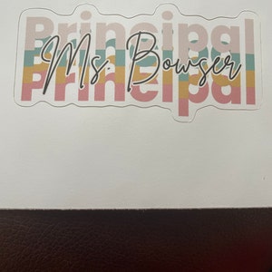 Custom Principal Gift School Principal Gift Principal Appreciation Gift ...