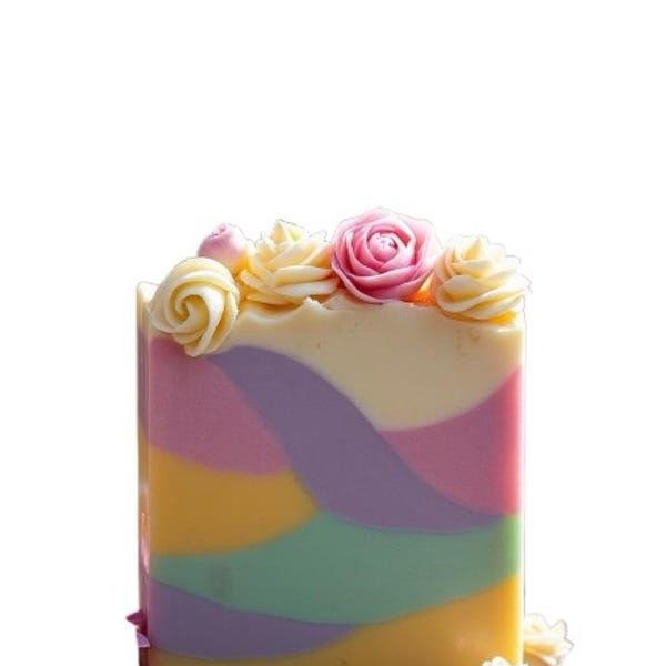 Set of Four Wild Flowers Spring Soap Bars, Handmade Natural Bar, 5 Oz ...