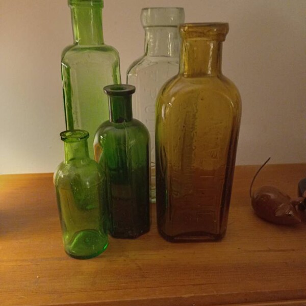 Mixed Group of Victorian Ink & Gum Bottles A - Etsy