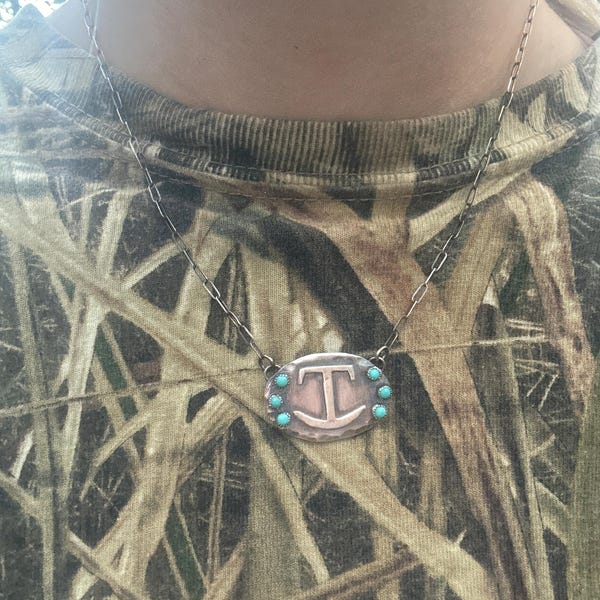 Sterling Silver Cow Tag Custom Cattle Brand Necklace for Her KEB ...