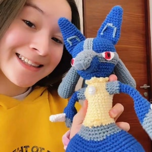 Lucario Pokemon Crochet Pattern - Etsy