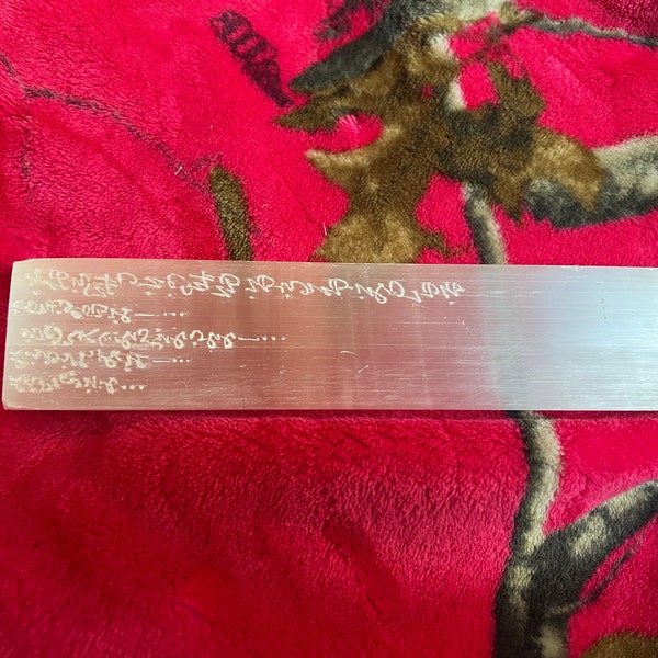 Light Language Engraved Shungite Wand EMF & Energy Blocker - Etsy