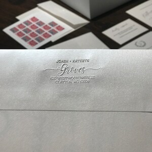 Personalized Rectangle Name and Address Seal Embosser Handheld | Etsy