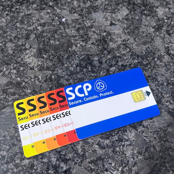 SCP Foundation Key Cards - Containment Breach (current) Version - Etsy