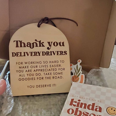 Thank You Delivery Drivers Sign Appreciation Delivery Drivers Postal ...