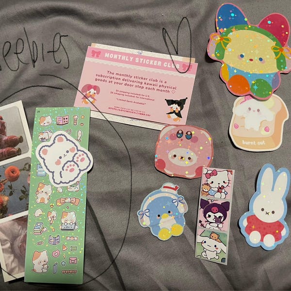 HOLOGRAPHIC Cute Brown Plushie Sticker Sheet, Cute Stationery Bundle ...