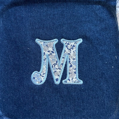 Blake Applique Monogram Set Uppercase Letters 2 3 4 Machine Embroidery ...