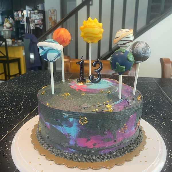 Planets, Solar System Cake Pops - Etsy