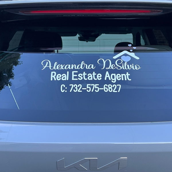 Custom Real Estate Decal| REALTOR Decal | Real Estate Agent Decal ...
