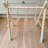 Wooden Baby Gym Activity Play Gym Frame Handmade Floor Arch Baby Shower ...