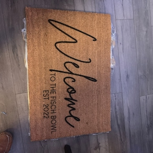 Custom Welcome Mat-personalized Welcome Mat-front Porch Mat-welcome Mat ...