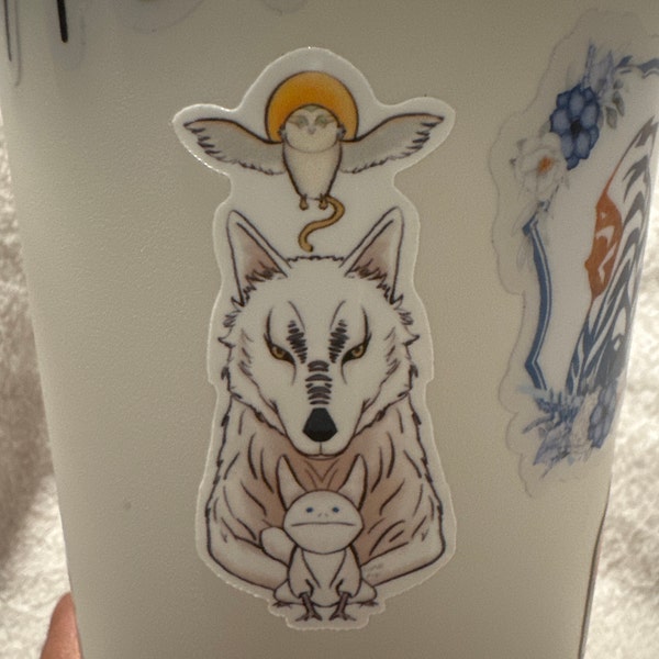 Loth Wolf Loth Cat Morai Vinyl Sticker - Waterproof/decal/glossy - Etsy