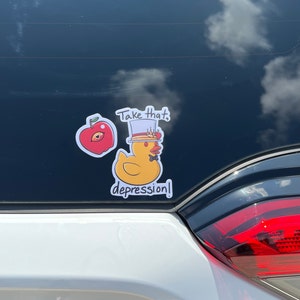 Small Lucifer Duckie Handmade Sticker 2 Variations 1.5x2.27 & 1.8x2.8 ...