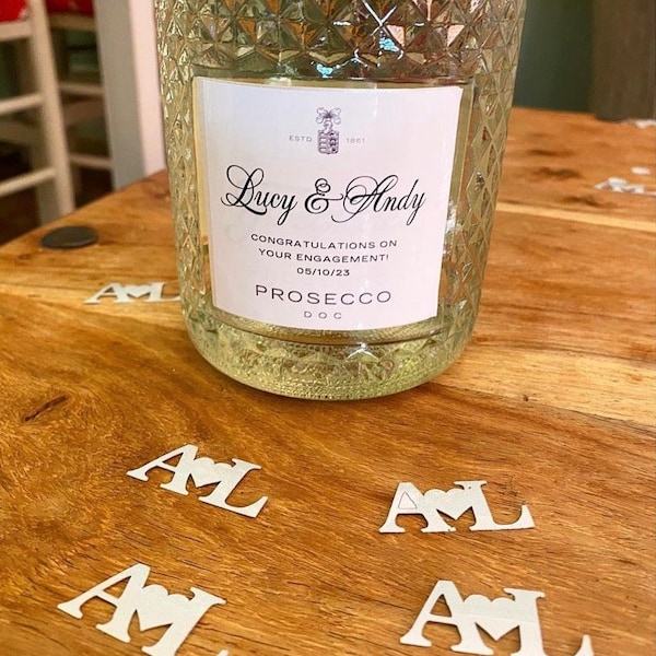 Personalised Engagement/wedding Confetti / Engagement Table Decor ...