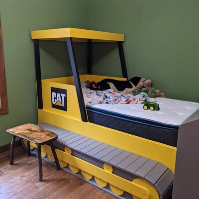 Twin Size Bulldozer Bed PLANS plans Only, Create a Construction Themed ...