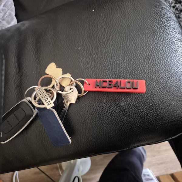 4D NUMBER PLATE KEYRING Lambo /hex Style - Etsy UK