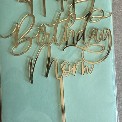 Custom Cake Topper Custom Saying Cake Topper With up to Three Lines of ...