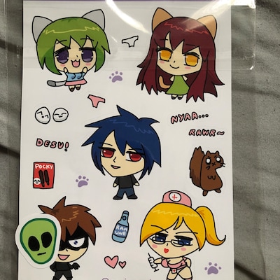Emo Guy Sticker Y2k Mall Goth Scenecore Pop Punk Retro Music - Etsy