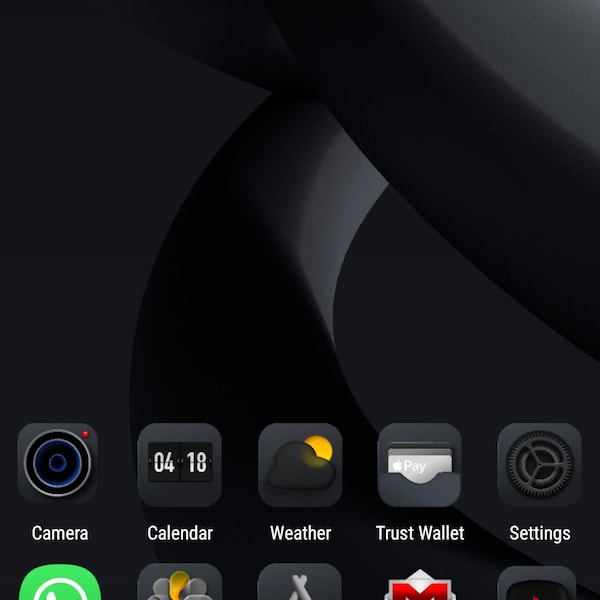 IPhone 15 Ios 17 Dark Mode Icons Pack - Etsy Canada